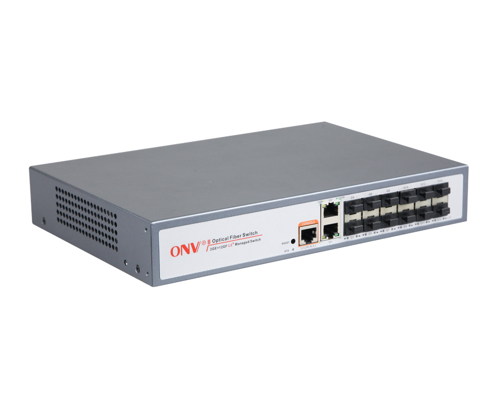 Full gigabit 14-Port managed Ethernet fiber switch-Aggregation/Core switch