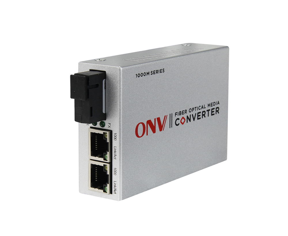 Gigabit 3-port single-mode dual fiber media converter-Optical Fiber ...
