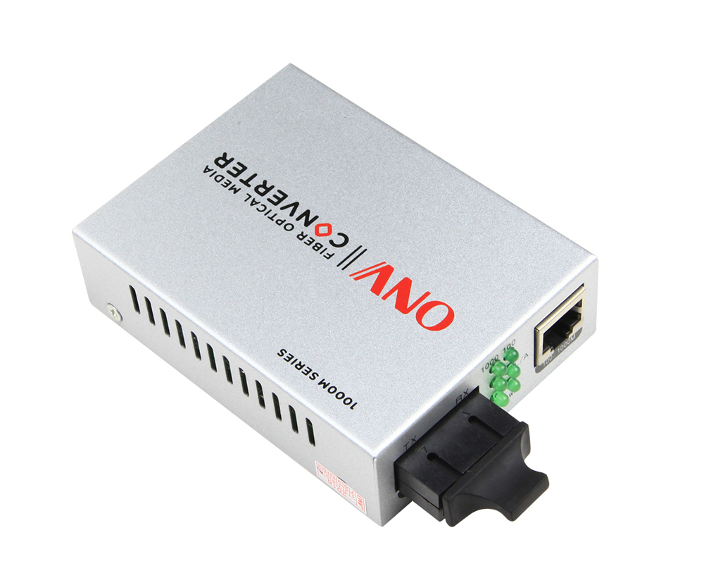 Gigabit 2-port single-mode dual fiber media converter-Optical Fiber ...