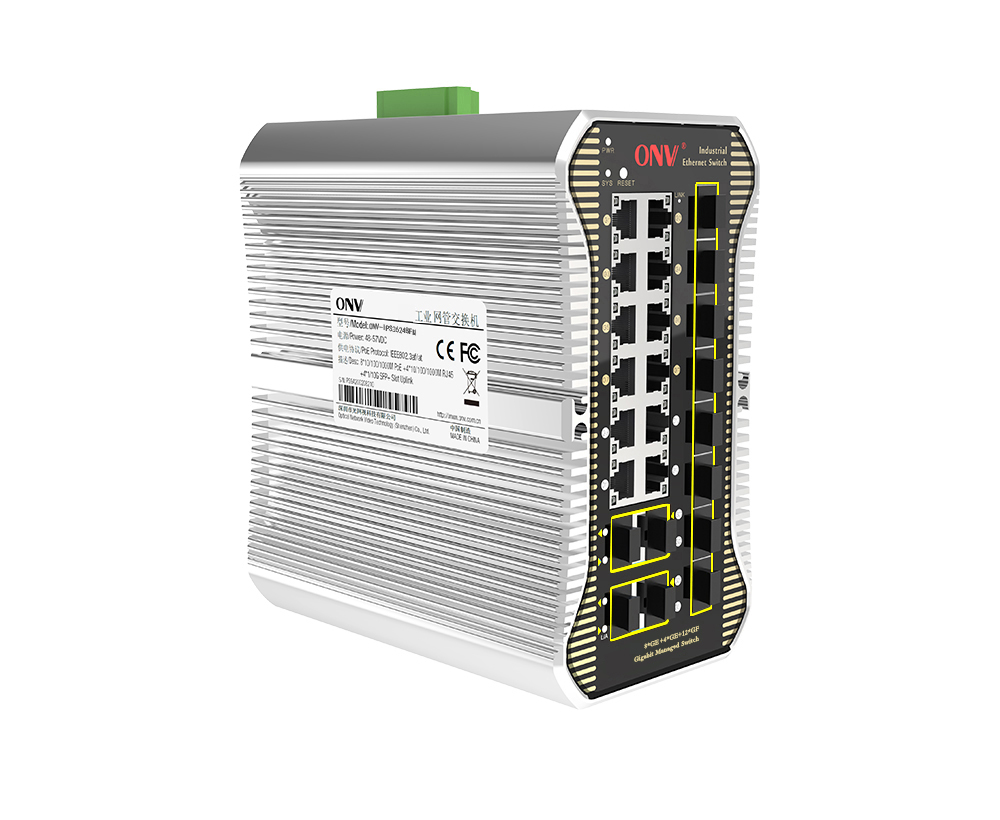 Gigabit 24-port L2+ managed industrial Ethernet switch-Industrial ...