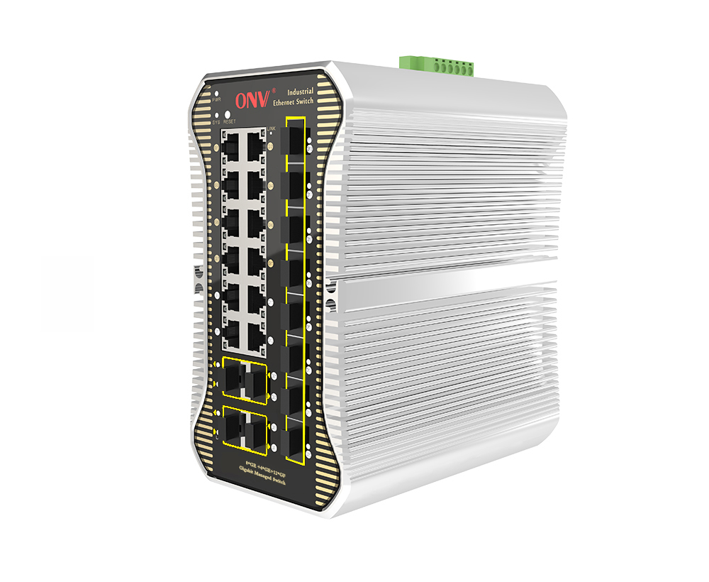 Gigabit 24-port L2+ managed industrial Ethernet switch-Industrial ...