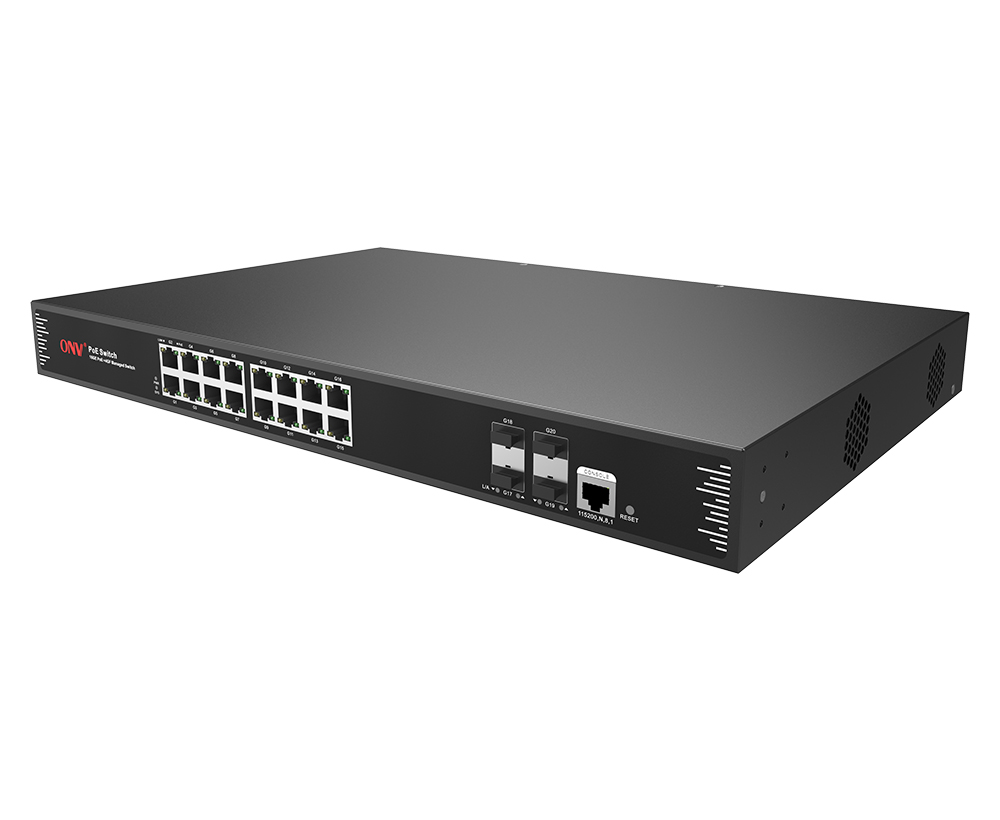 Full gigabit 20-port L2+ managed PoE switch-PoE Switch