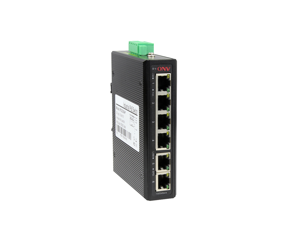 Full gigabit 6-port industrial PoE switch-Industrial PoE Switch