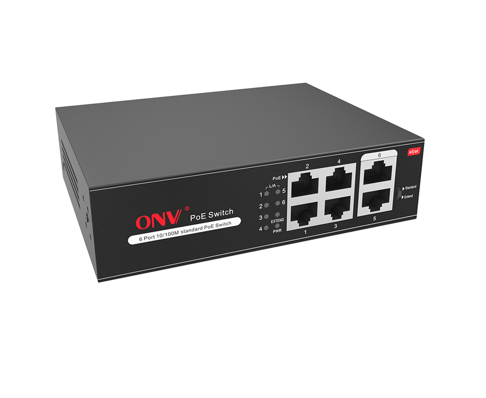 10M/250m transmission 10/100M 6-port PoE switch-PoE Switch