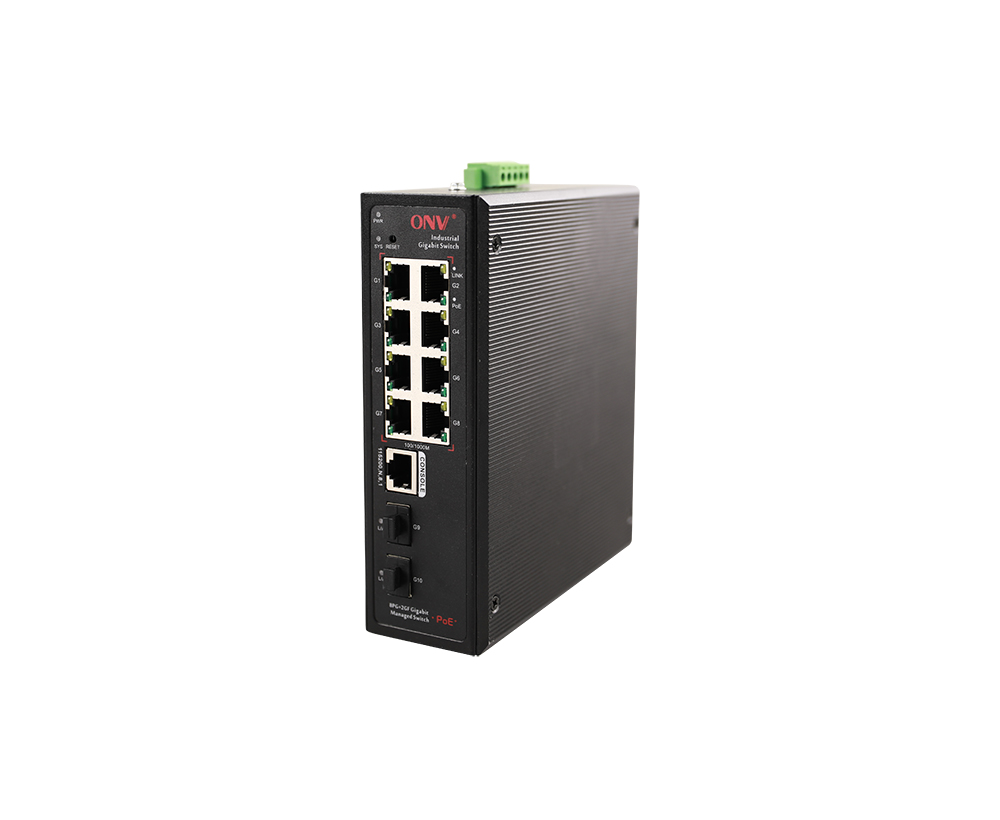Gigabit 10-port L2+ managed industrial PoE switch-Industrial PoE Switch