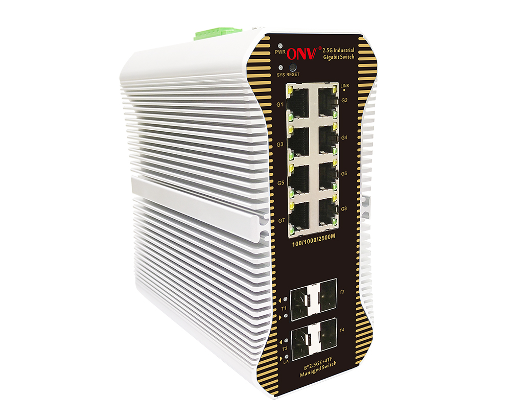 2.5G 12-port L2+ managed industrial Ethernet fiber switch-Industrial ...
