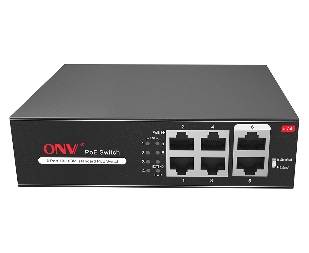 10M/250m transmission 10/100M 6-port PoE switch-PoE Switch