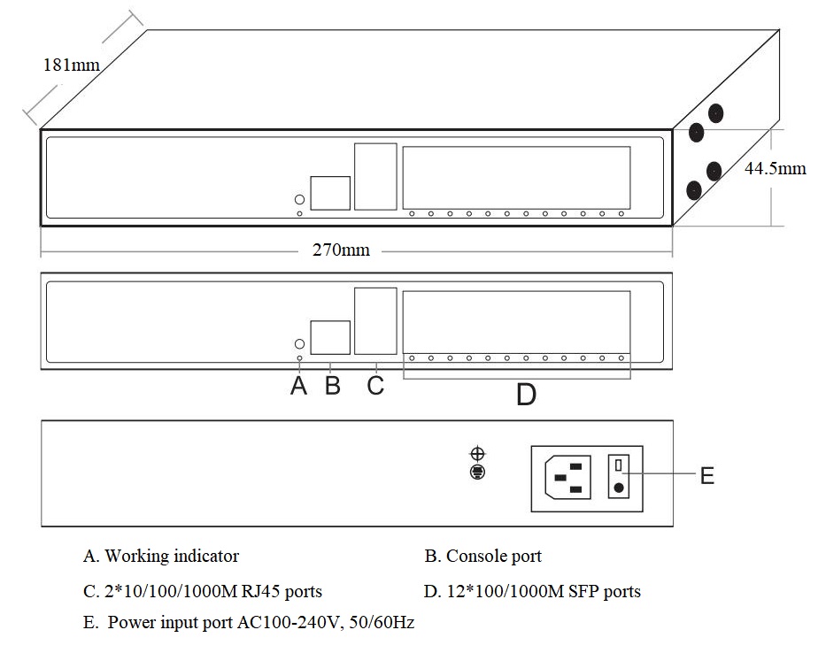 Gigabit 14-port L2+ managed Ethernet switch-Aggregation/Core switch