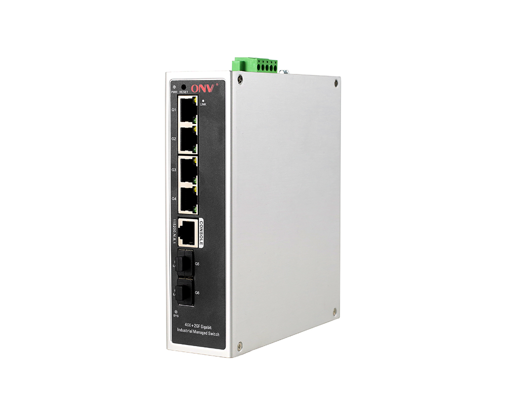 Gigabit 6-port managed industrial Ethernet switch-Industrial Ethernet ...